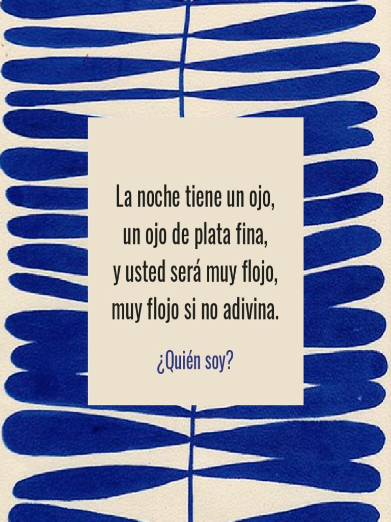 Tarjetas - Adivinanzas Ilustradas para Imprimir | PDF