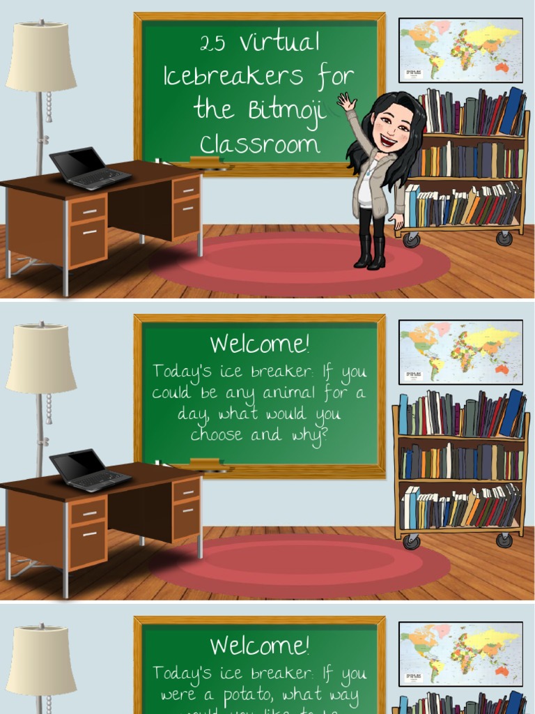 25 Virtual Icebreakers For The Bitmoji Classroom | PDF