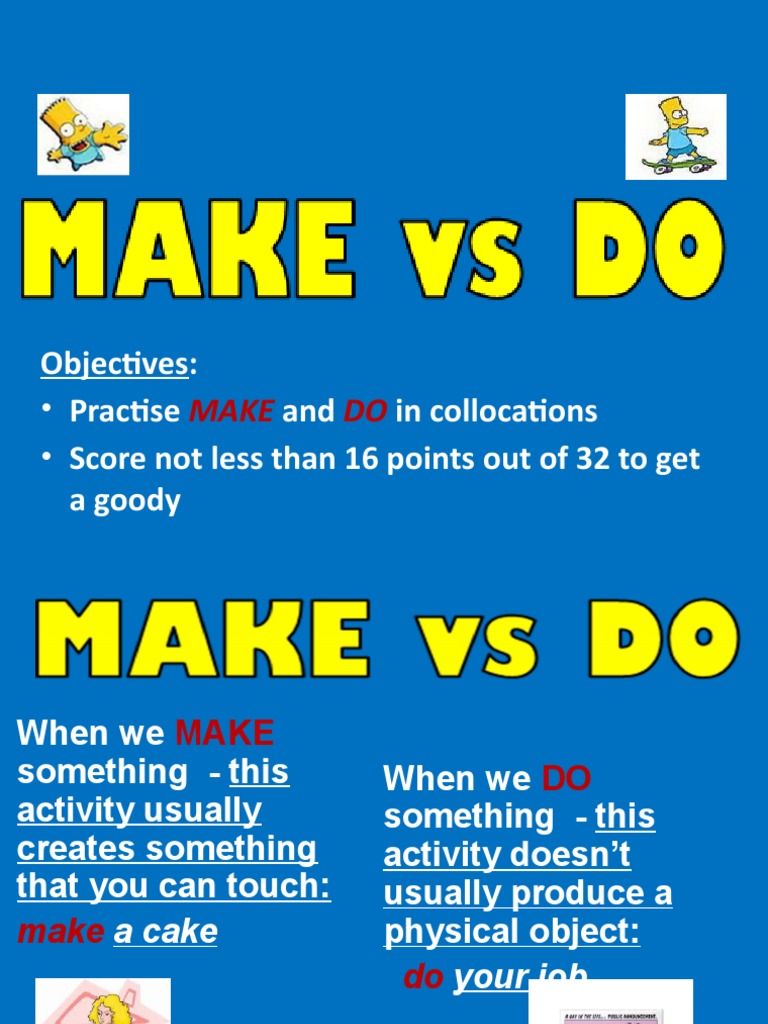 Do Vs Make Mix - Tamo | PDF | Cooking | Home