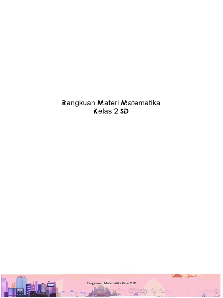 Rangkuman Materi Kelas 2 SD Tematik - Alya | PDF