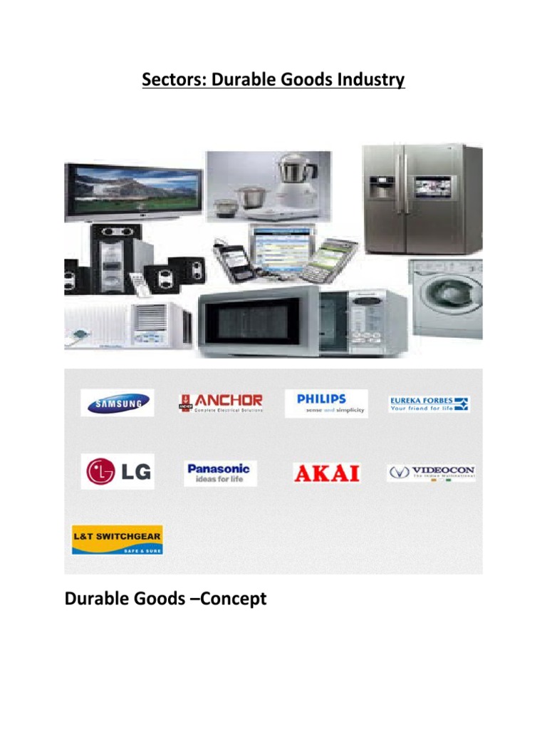 File 7 Durables Industry | PDF | Durable Good | Home Appliance