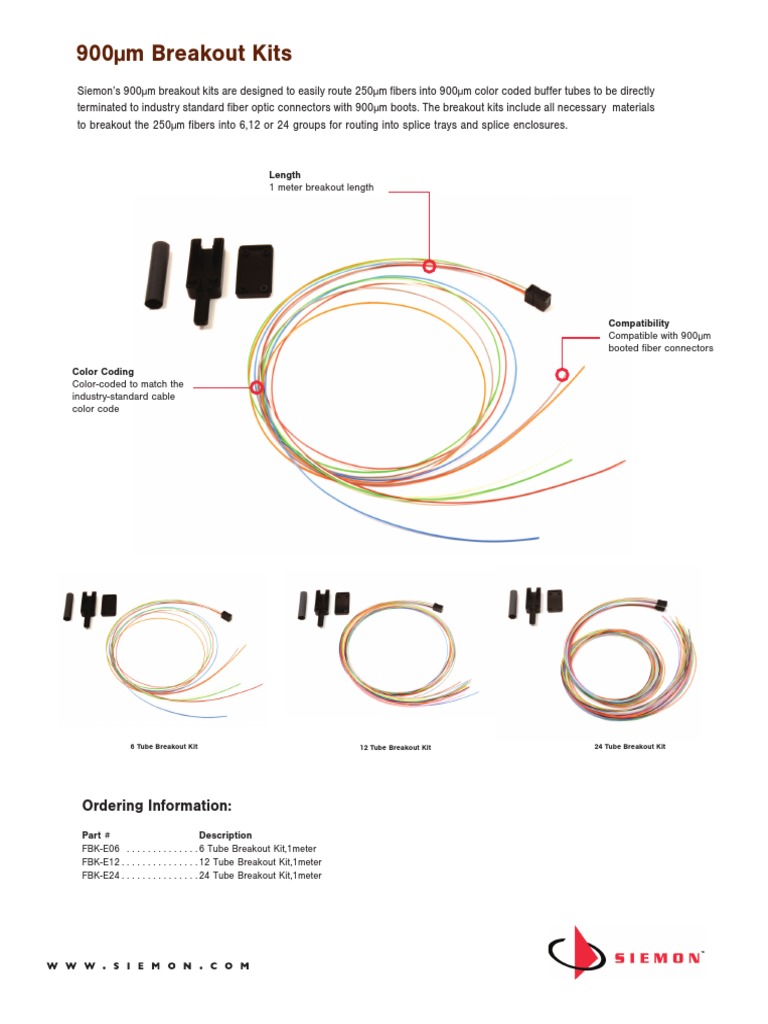 Break Out Kit | PDF | Optical Fiber | Electronic Engineering