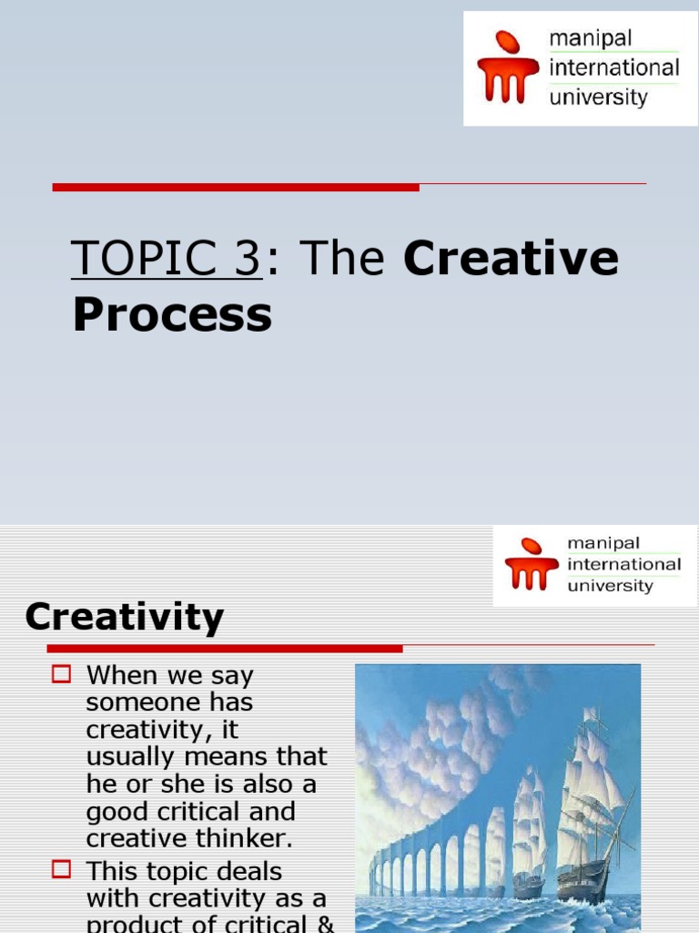 3.the Creative Process | PDF | Creativity | Critical Thinking