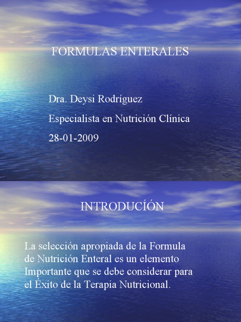 fORMULAS eNTERALES - PPT (Recuperado) | PDF | Fibra dietética | Dieta y ...