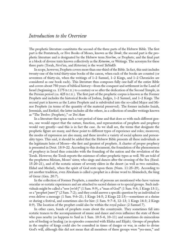 Fishbane Haftarot Introductions PDF | PDF