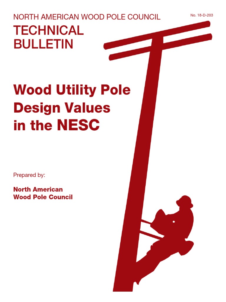 Wood Utility Pole Design Values in The: Technical Bulletin | PDF ...