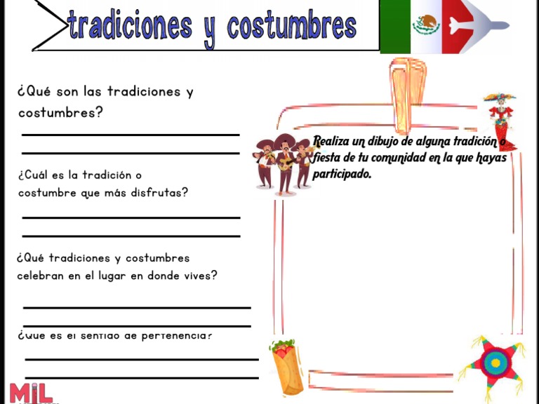 costumbres y tradiciones 1°.pdf | PDF