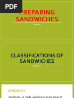 Types and Classification of Sandwiches | PDF | Sandwich | Grilling