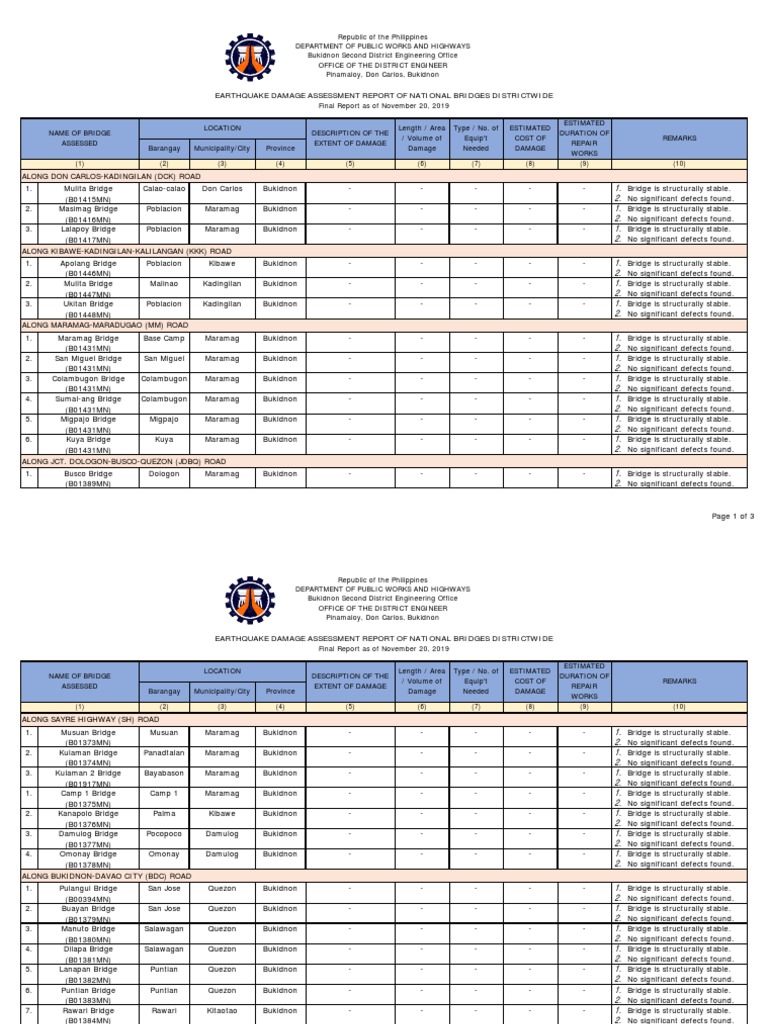 Earthquake Damage Report With Pictures | PDF | Natural Disasters ...