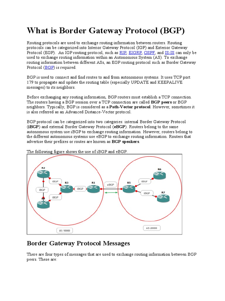What Is Border Gateway Protocol | PDF | Routing | Network Architecture