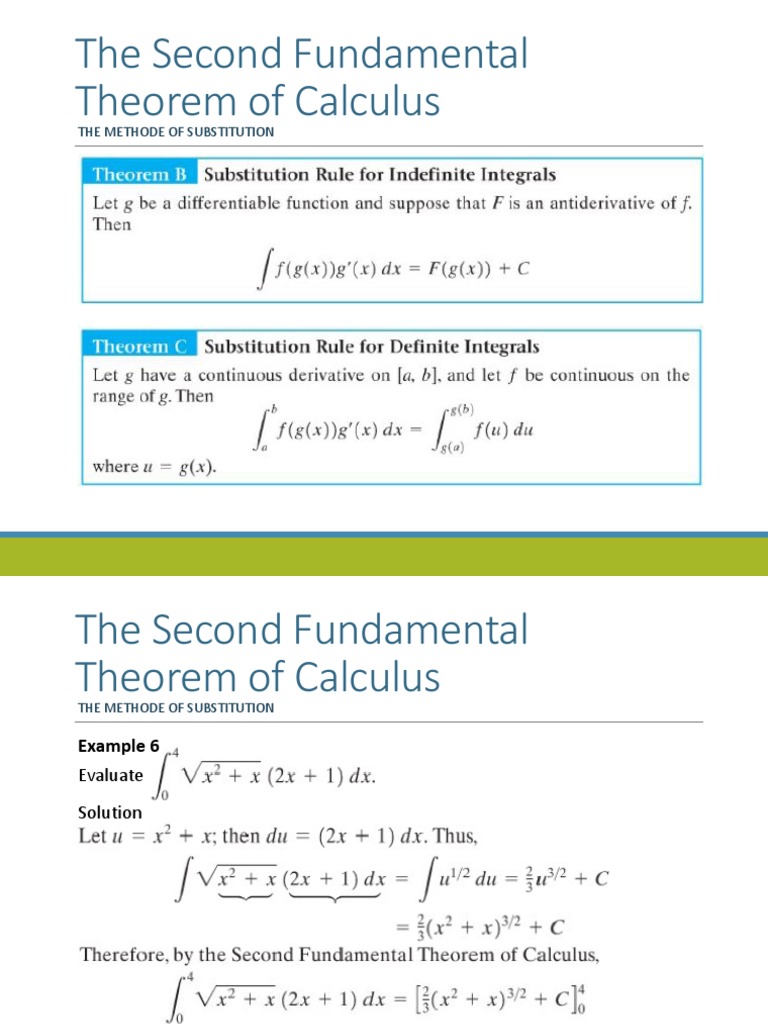 Definite Integral (Substitution) | PDF