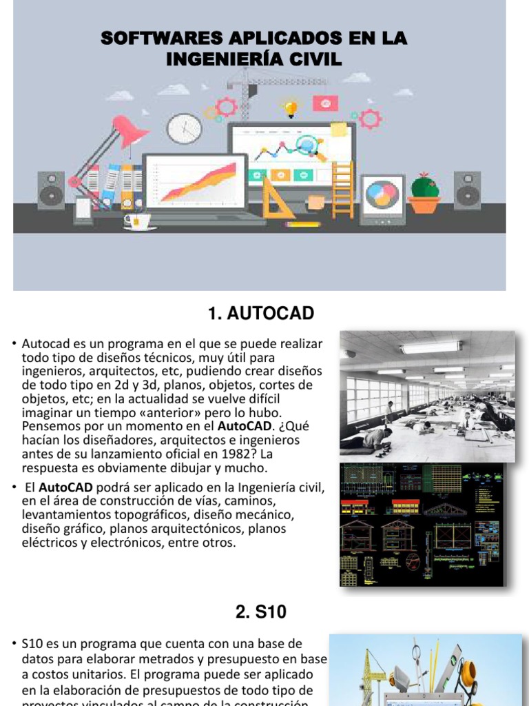 Softwares de La Ingeniería Civil y Arquitectura | PDF | Autodesk Revit ...