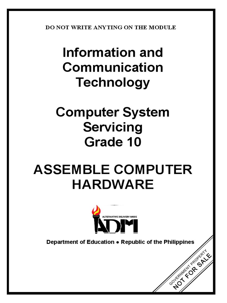 TLE-TE 10 - Q1 - W1 - Mod1 - ICT CSS | Download Free PDF | Personal Computers | Microcomputers