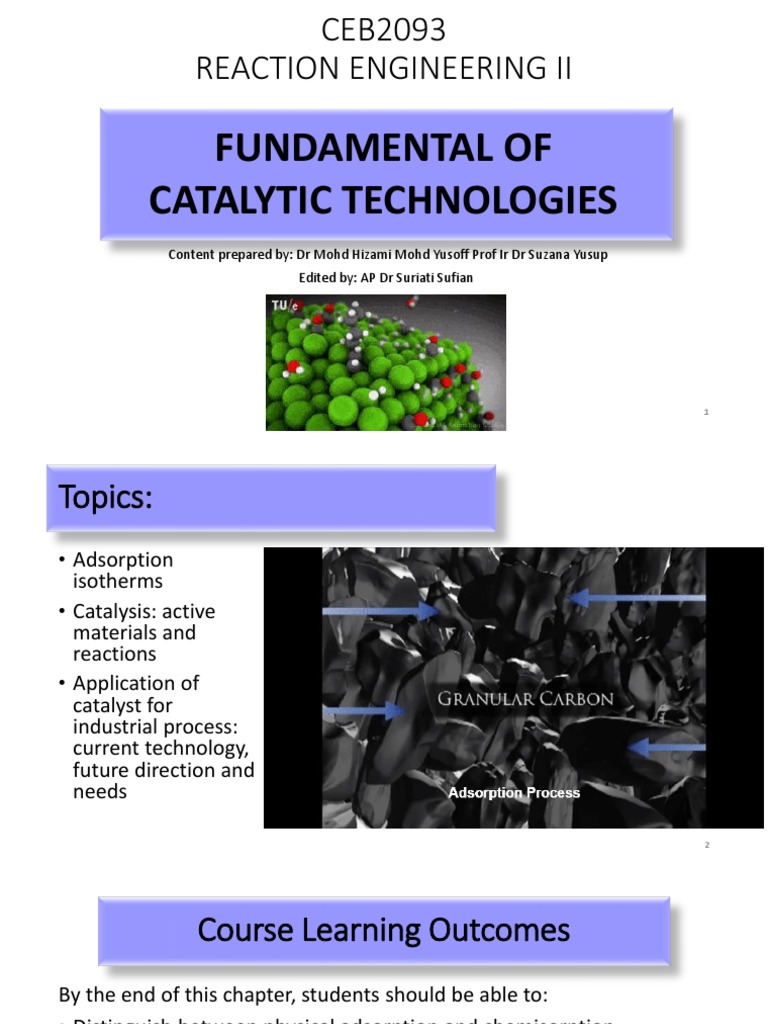 Chapter 3 Updated | PDF | Adsorption | Heterogeneous Catalysis