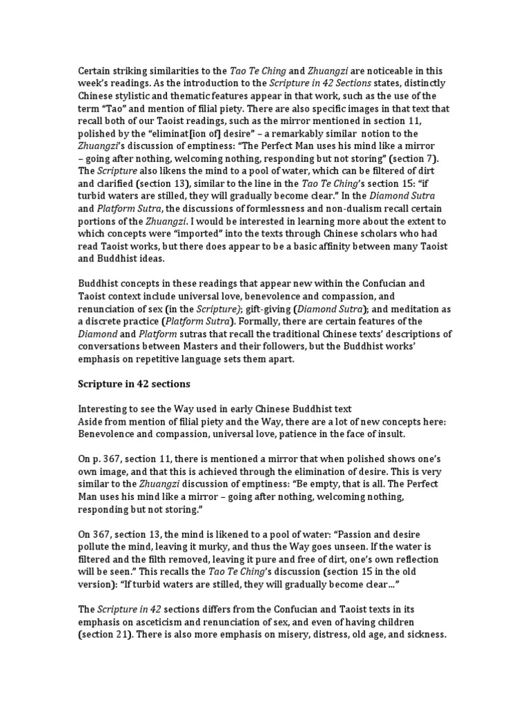 Taoist Themes in Buddhist Texts | PDF | Tao | Buddhist Texts