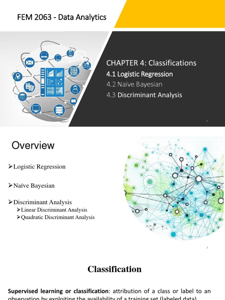 FEM 2063 - Data Analytics: CHAPTER 4: Classifications | PDF | Statistical Classification ...