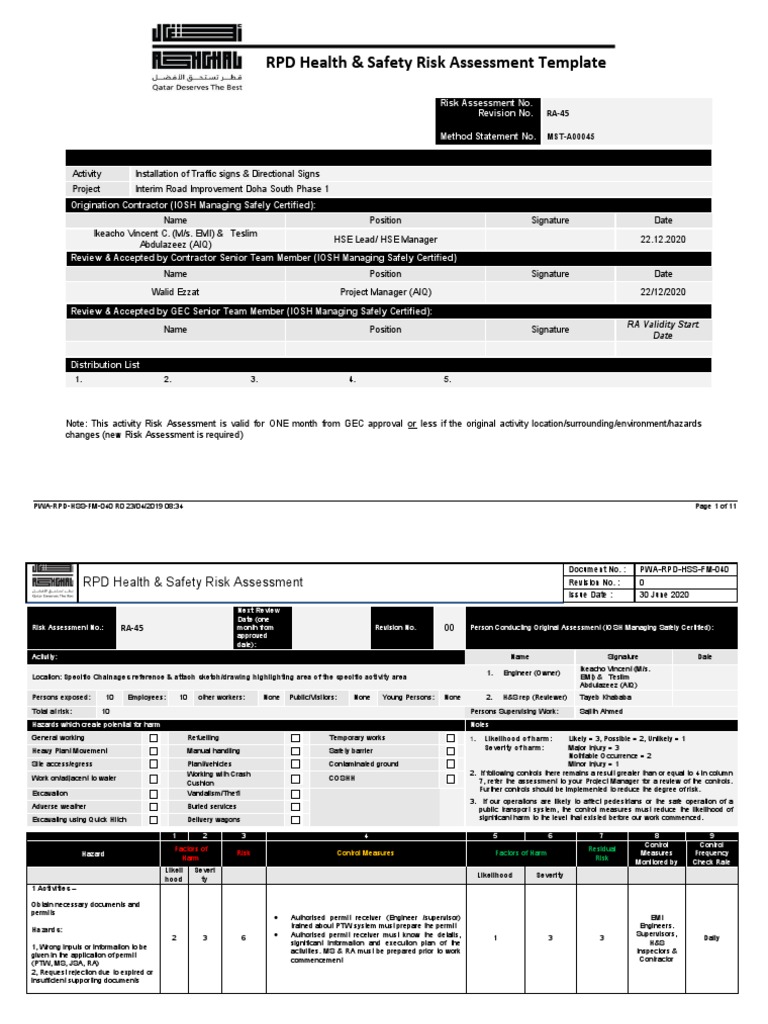 RA For Traffic & Directional Signs Installation-Raj | PDF ...