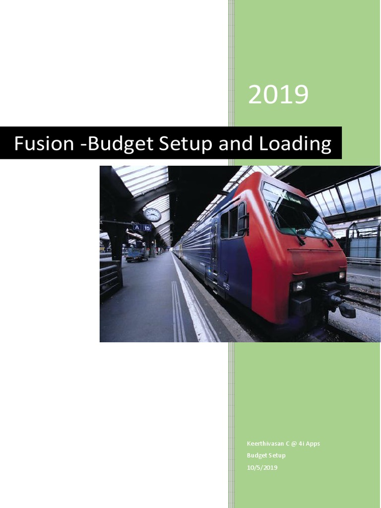3) Fusion Budget Setup - Document | PDF | Spreadsheet | Operating ...