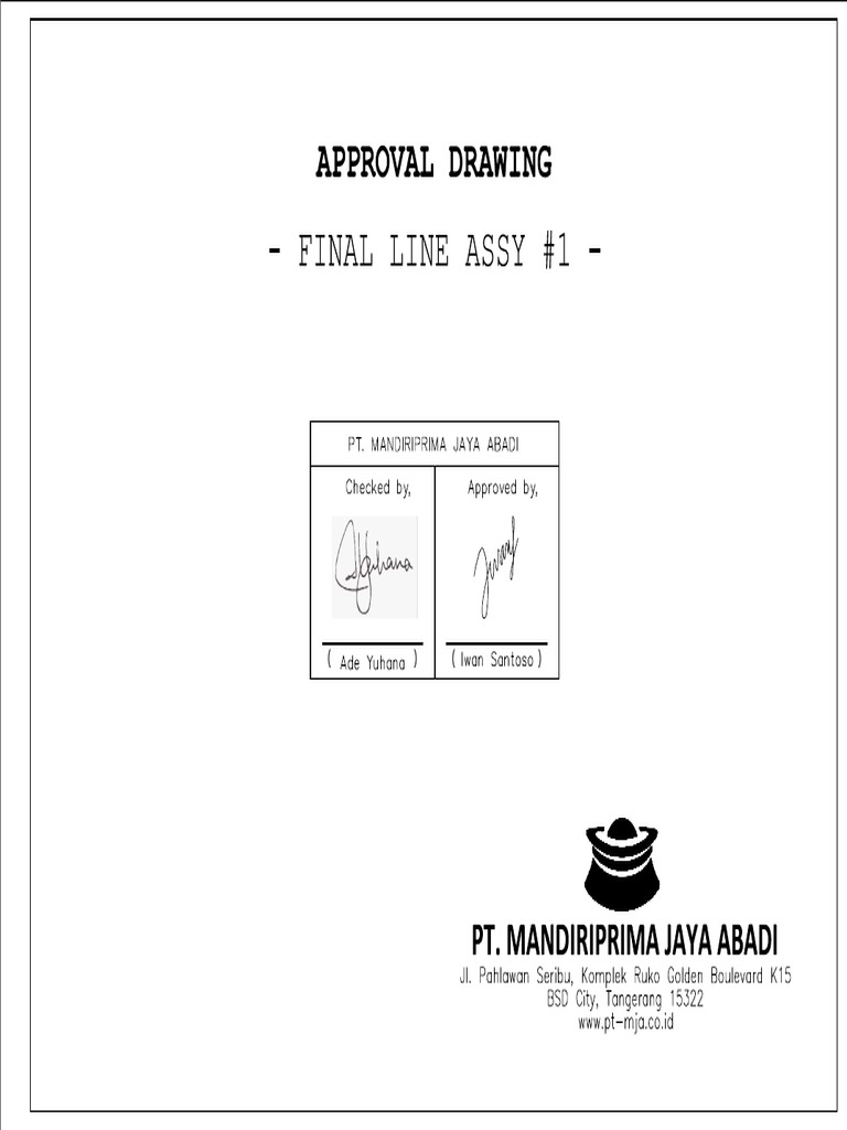 Final Line Assy #1 - : Approval Drawing | PDF