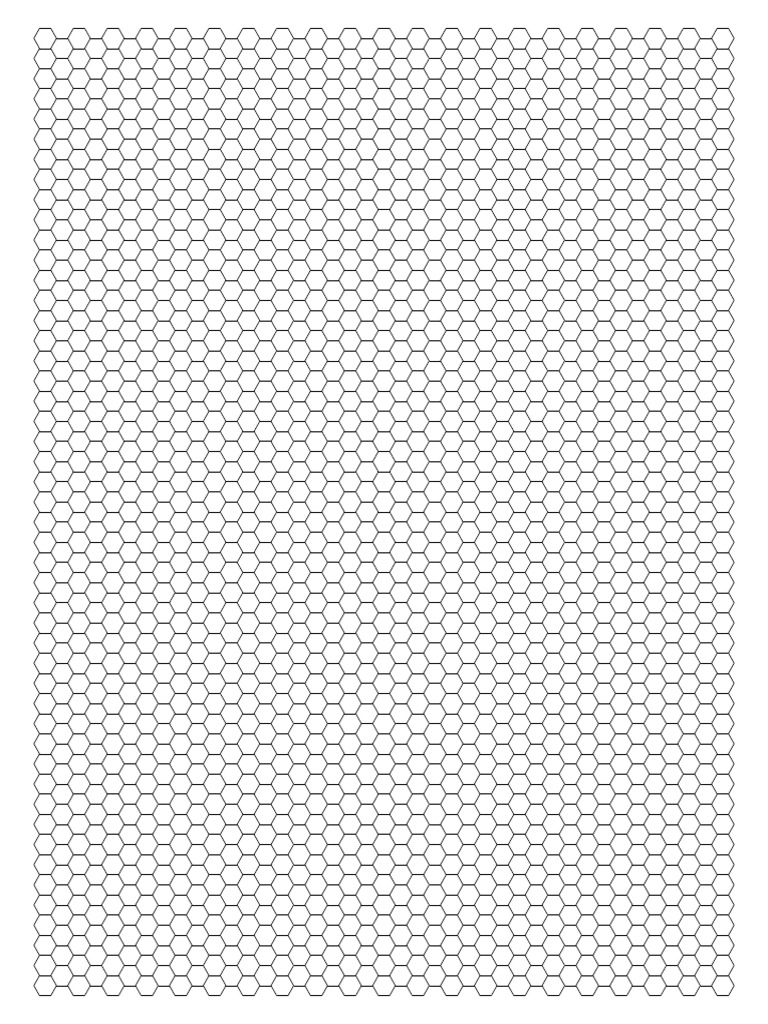 Hexagon Graph Paper | PDF
