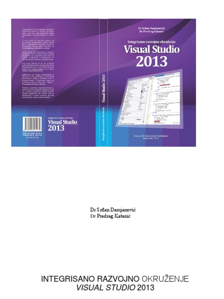 Programiranje Visual Studio 2013 Srdjan Damjanovic Knjiga Za Studente PDF | PDF