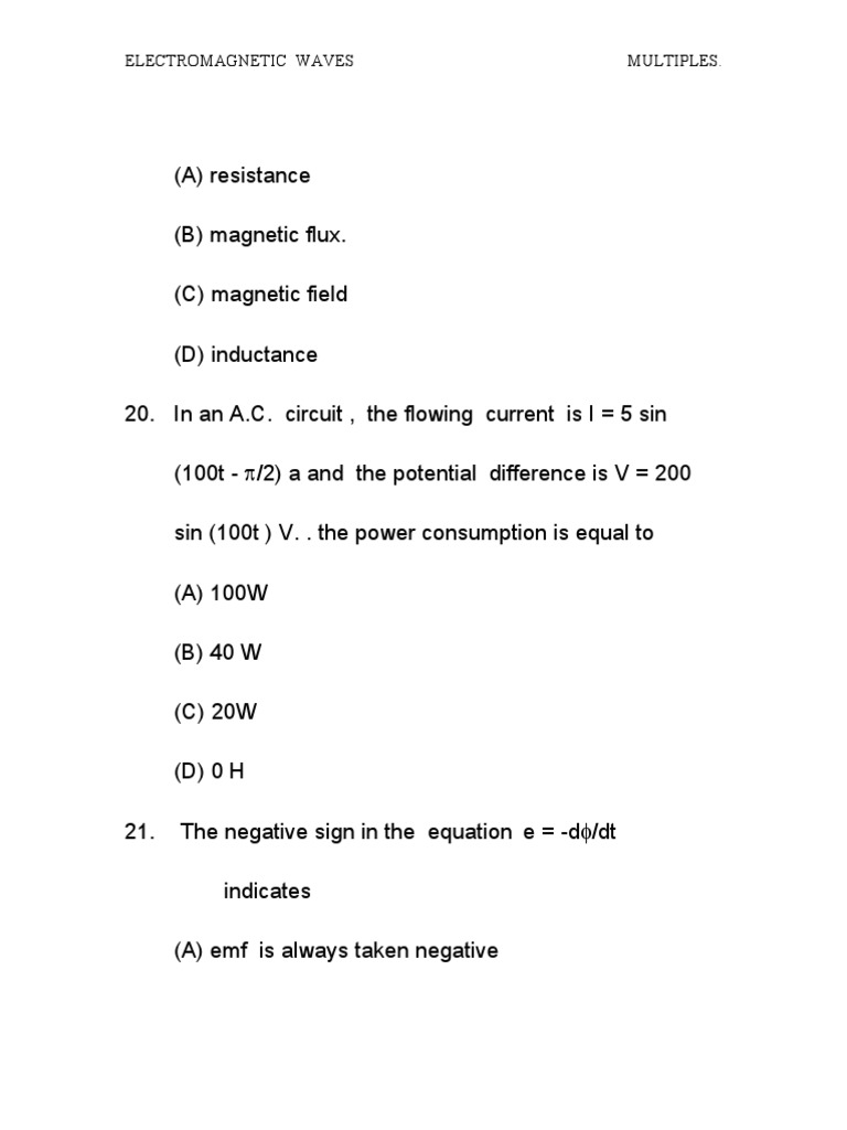Physics 16 | PDF | Inductance | Waves