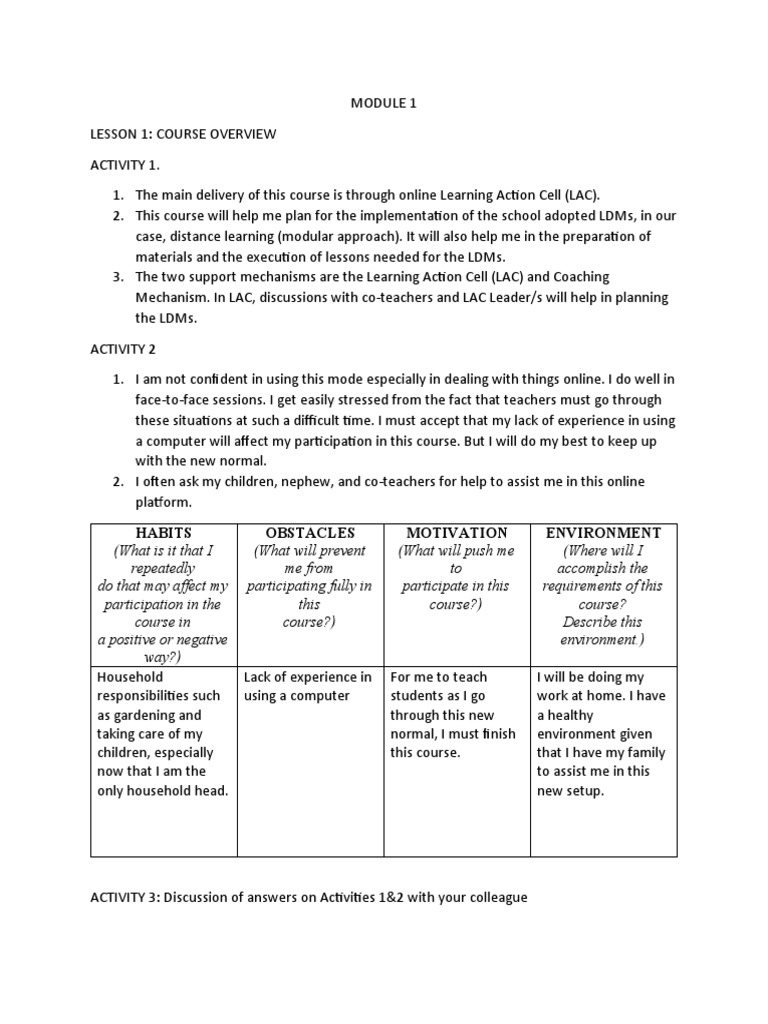 Organizing an Effective Online Learning Action Cell (LAC) to Support ...