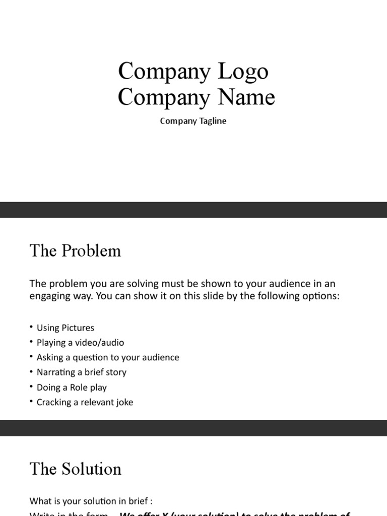 Handout - Pitch Deck and Guidelines | PDF | Microeconomics | Business ...