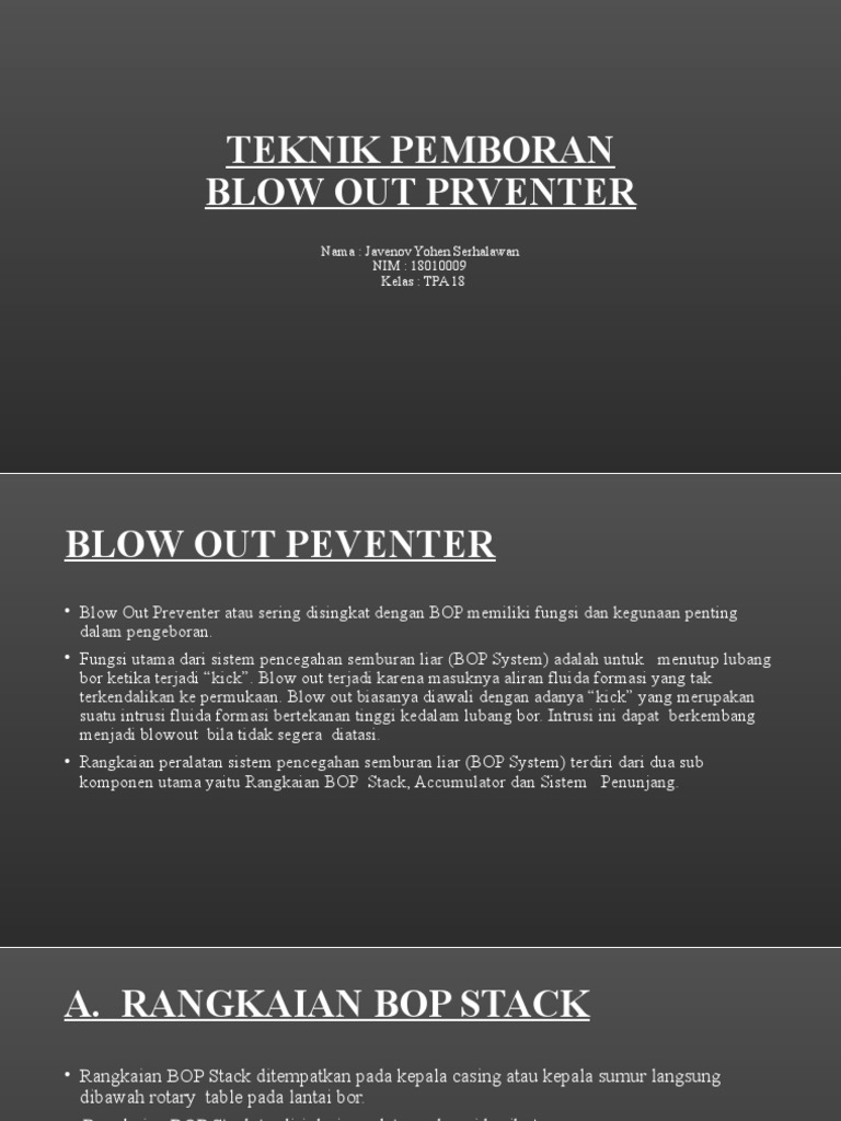 BLOW OUT PREVENTER SYSTEM OVERVIEW | PDF