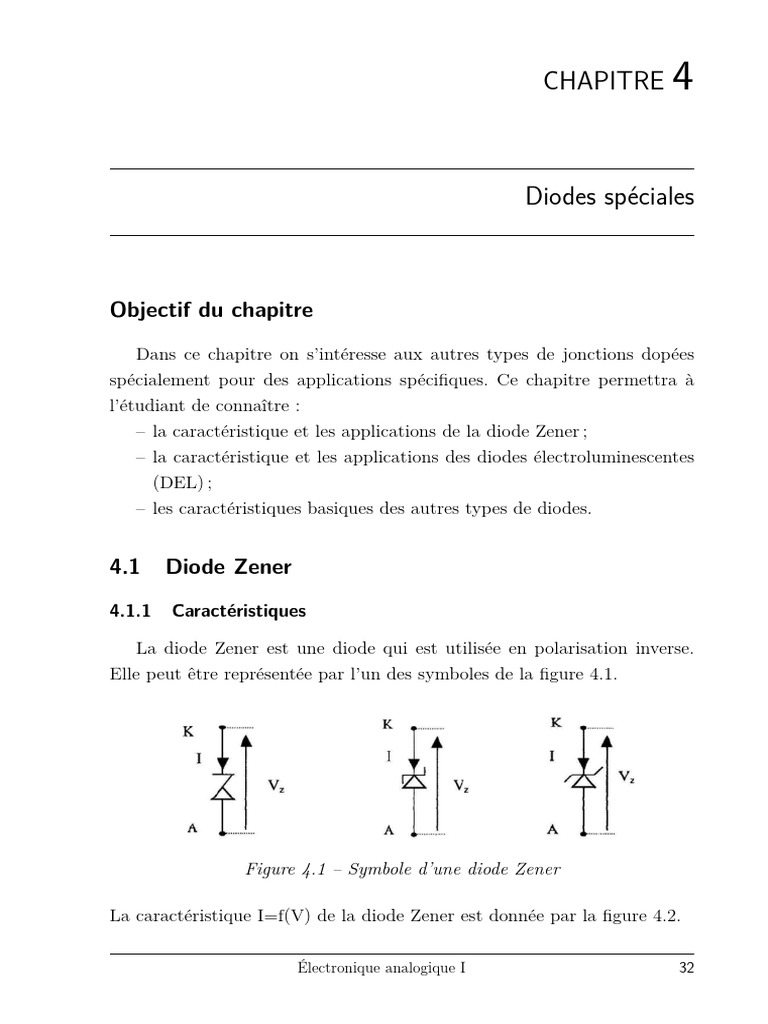 Chapitre 4 PDF | PDF | Diode | Diode électroluminescente