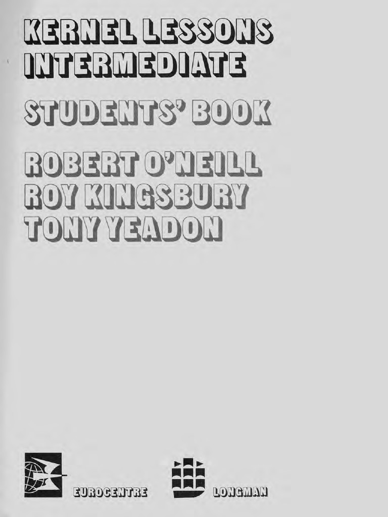 Robert O'Neill Kernel Lessons Intermediate 1975 PDF | PDF | Morphology | Semiotics