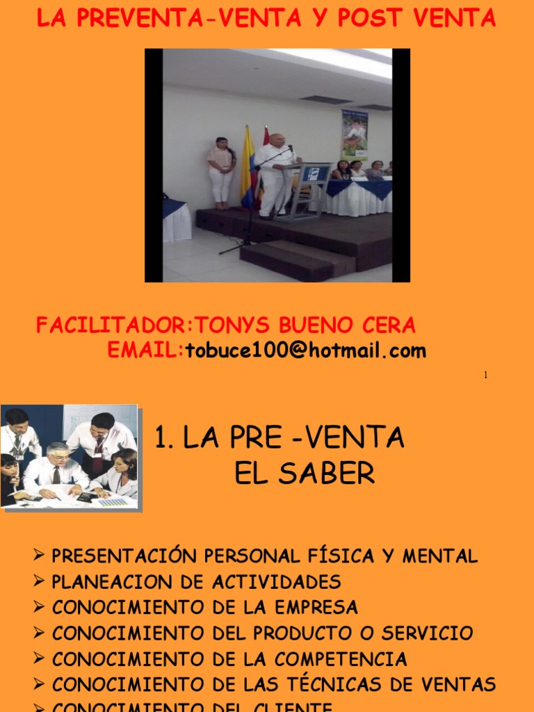 La Preventa, Venta y Postventa | PDF | Cliente | Marketing