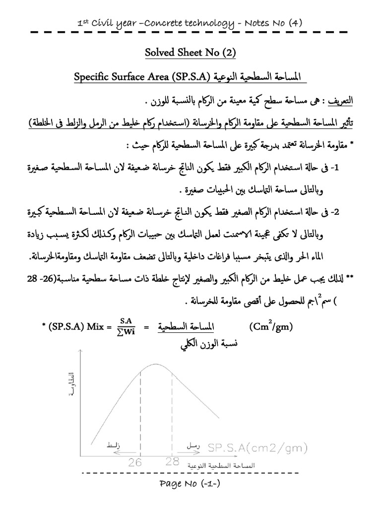 4 - Sheet - 2 - Specific Surface Area | PDF | Concrete | Sedimentology