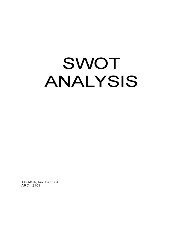 Understanding SWOT Analysis Essentials | PDF | Self-Improvement