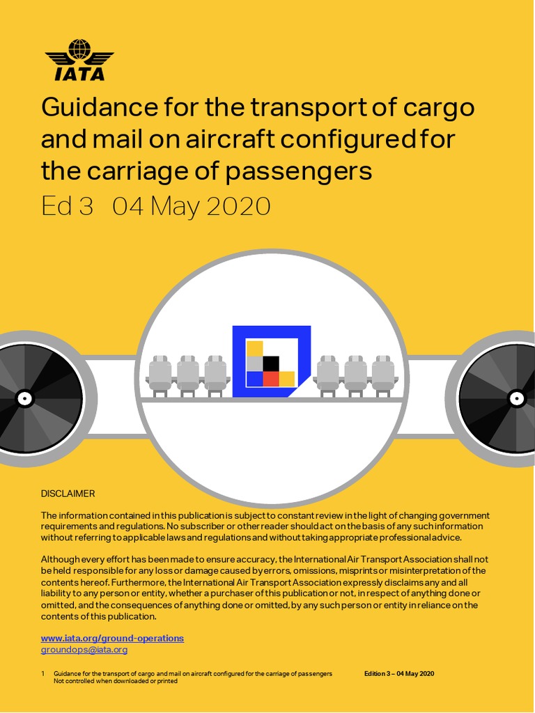 Cargo and Mail Transport Guidance for Passengers | PDF | Dangerous ...