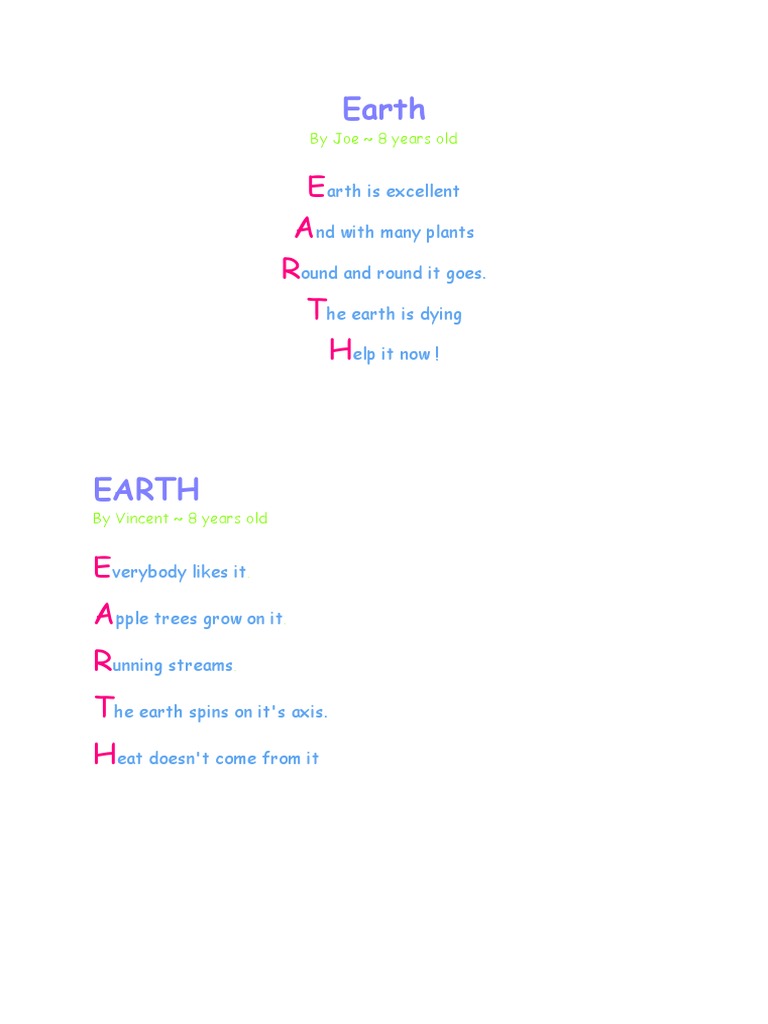 Earth Poems | PDF