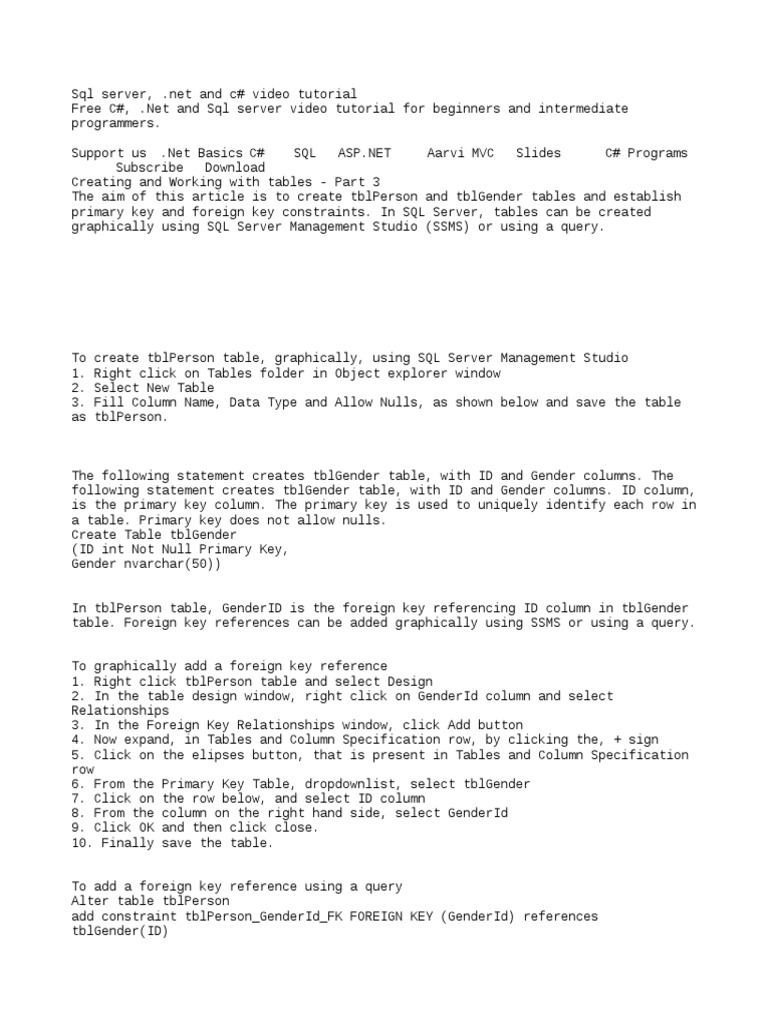 SQL 3 | PDF | Relational Database | Table (Database)