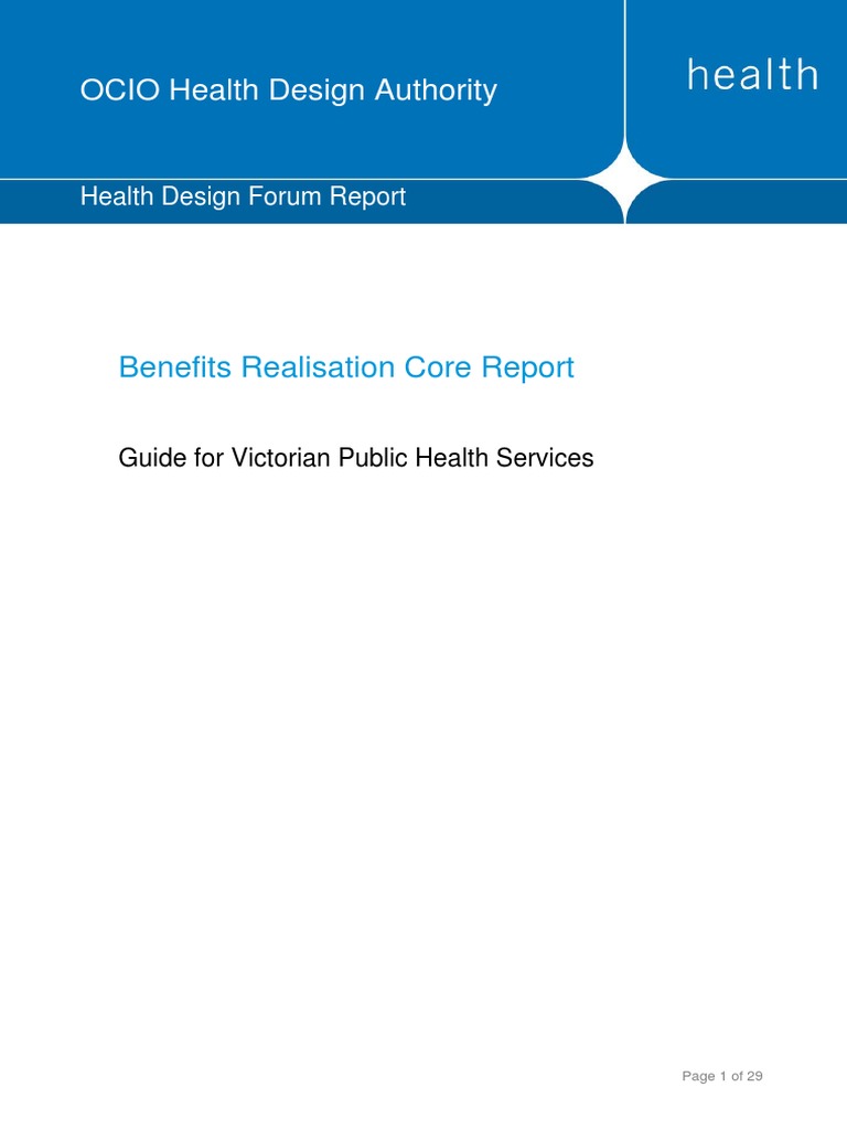 2 HDA Benefits Realisation Report PDF | PDF | Electronic Health Record ...