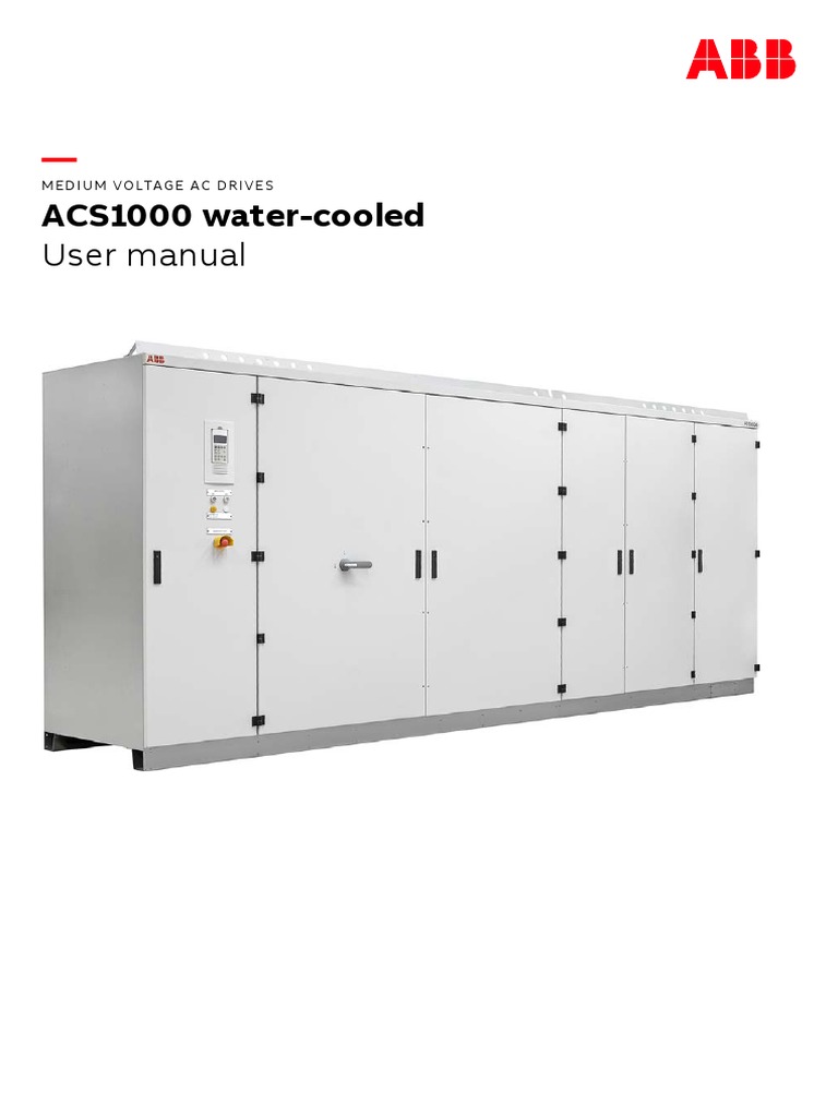 ACS1000 Water-Cooled: User Manual | PDF | Power Supply | Safety