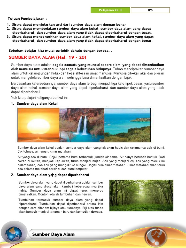 IPS Sumber Daya Alam PDF | PDF