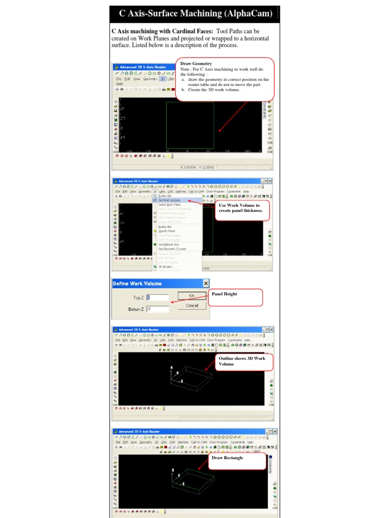 Creating and Projecting C-Axis Tool Paths to Machine a Ruled Surface ...