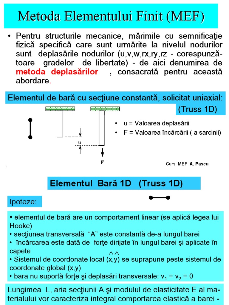 Metoda Elementului Finit | PDF