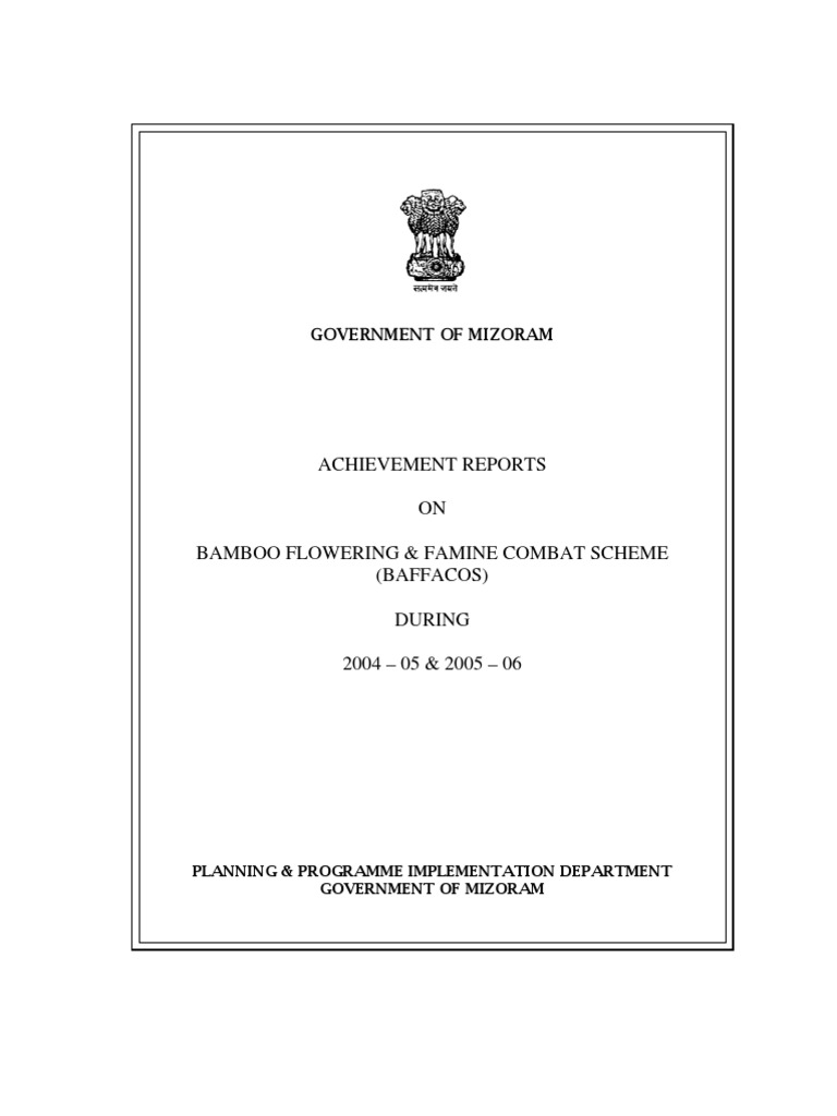 Mautam Report - Mizoram Govt | PDF | Mouse | Rat