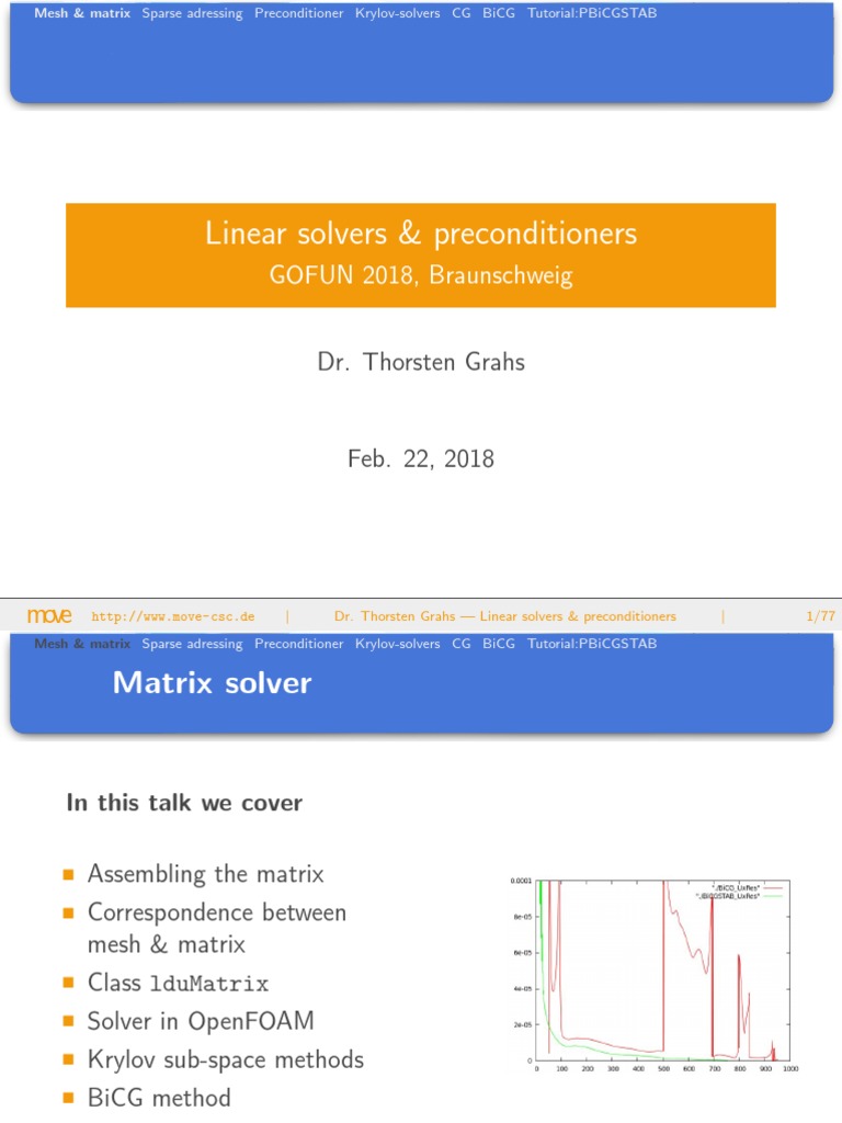 OpenFOAM Matrix Solution | PDF | Computational Science | Mathematics Of Computing
