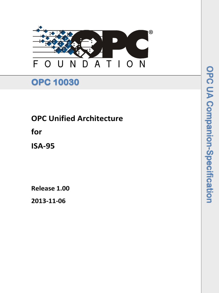 OPC 10030 - UA Companion Specification For ISA-95 Common Object Model 1.00 | PDF | Data Type ...
