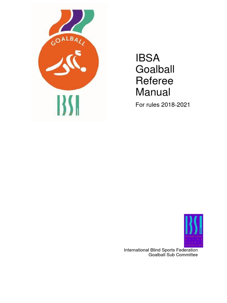 Manual Goalball | PDF | Referee | Team Sports