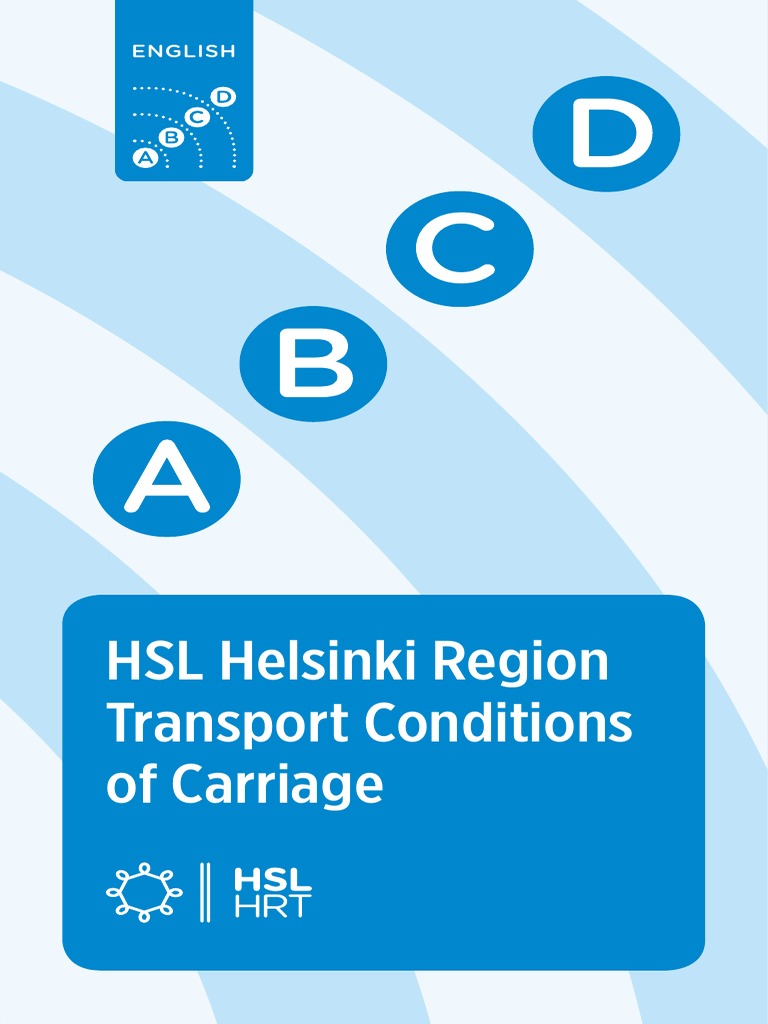 HSL Helsinki Region Transport Conditions of Carriage: English | PDF ...