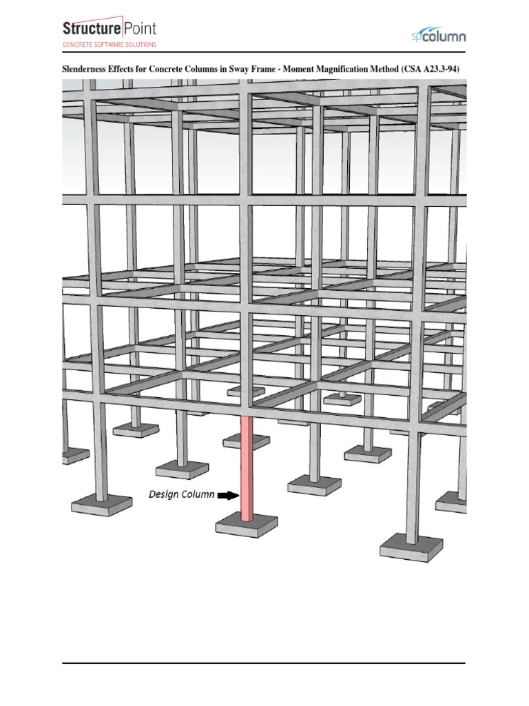 Slenderness Effects For Concrete Columns in Sway Frame - Moment ...