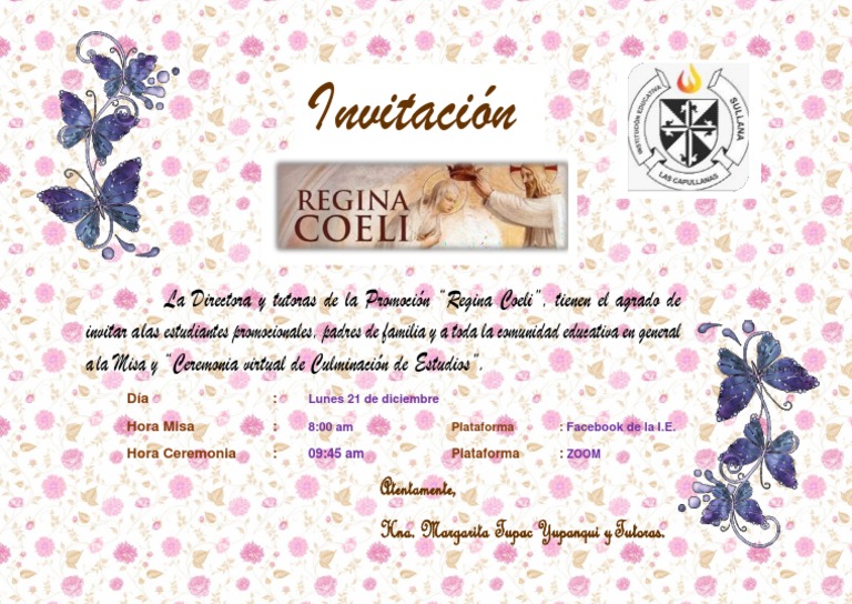 Invitación Misa y Ceremonia | PDF