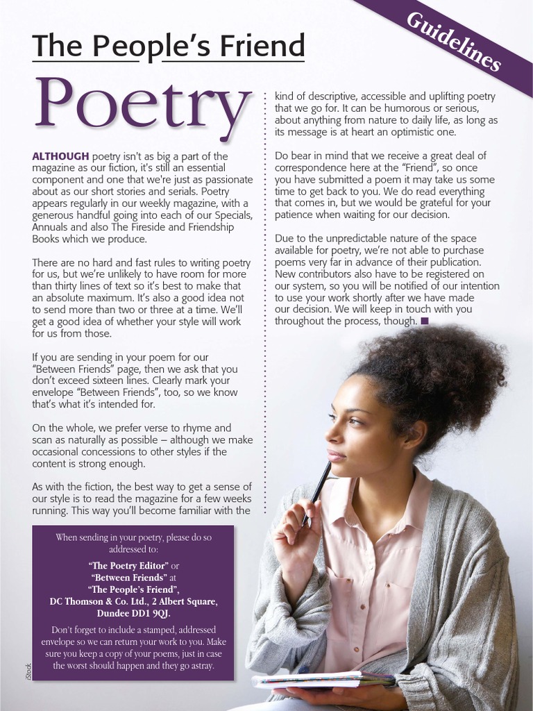 POETRY Guidelines | PDF | Poetry